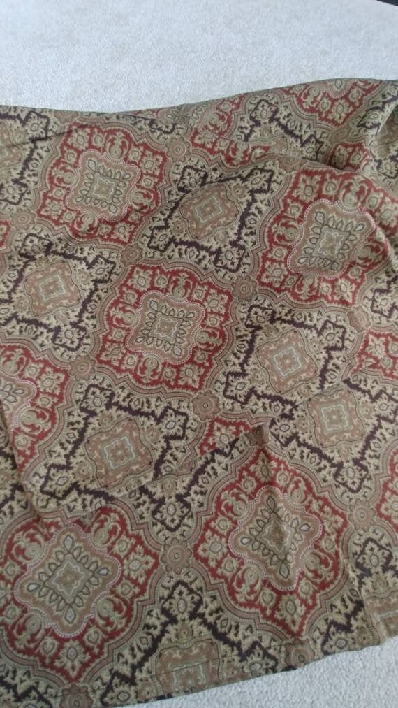 Vintage Spanish Medallion Cotton Printed Twill Fabric USA | Etsy