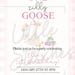 ONE Silly Goose PINK DIGITAL Invite Template - Etsy