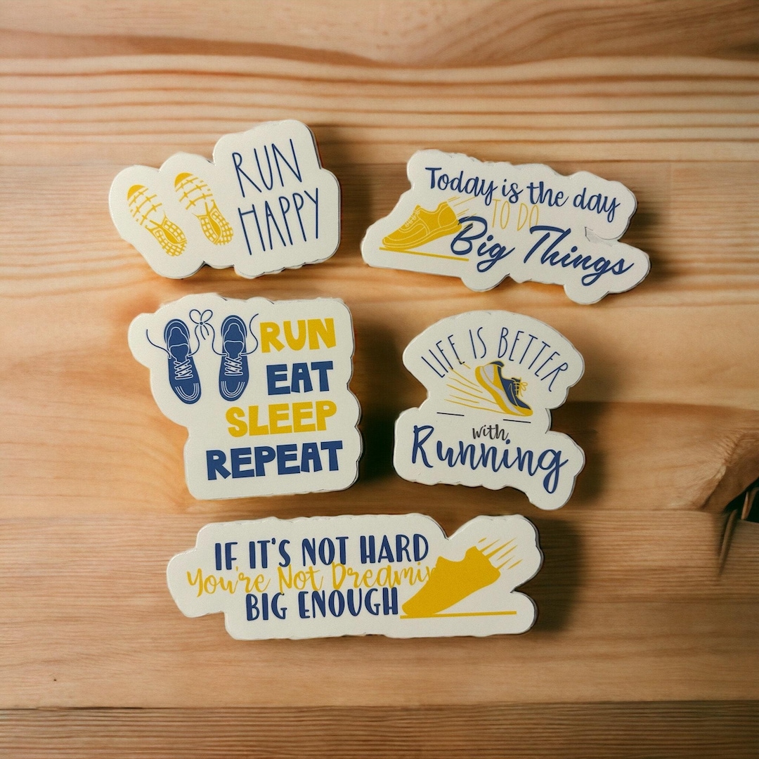 Cross Country Running Sticker Set of 5 Stickers | Gift for Runner | XC ...