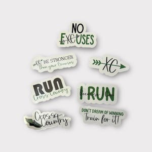 Cross Country Running Sticker Set| Gift for XC Runner | Running ...