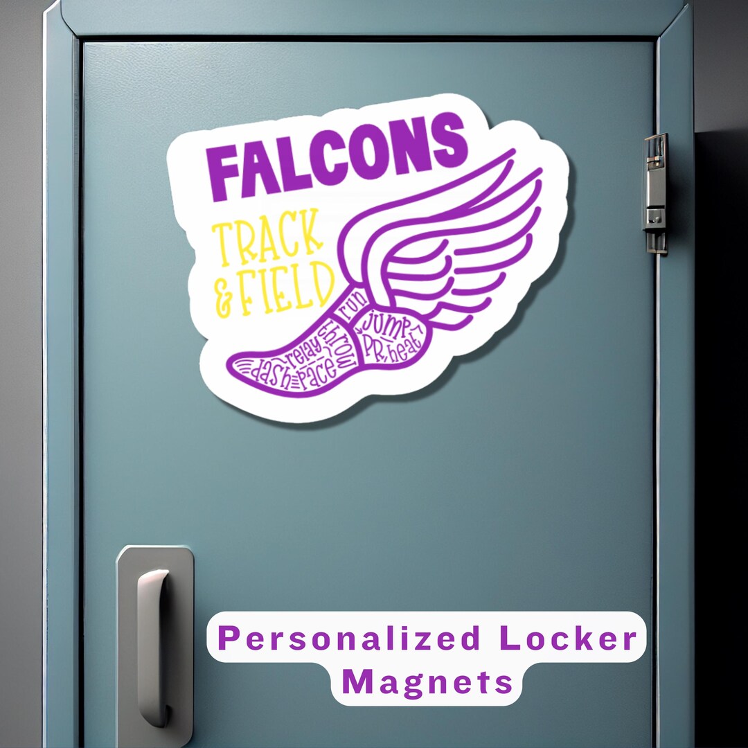 Track and Field Magnet for Lockers | Track Sticker for Water Bottle ...