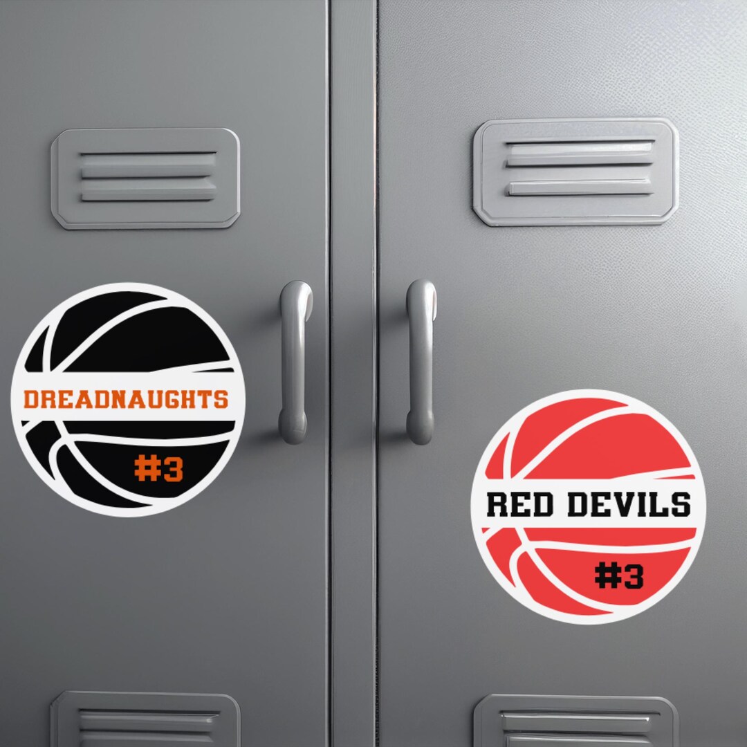 Personalized Basketball Magnets | Custom Locker Magnets | Basketball ...