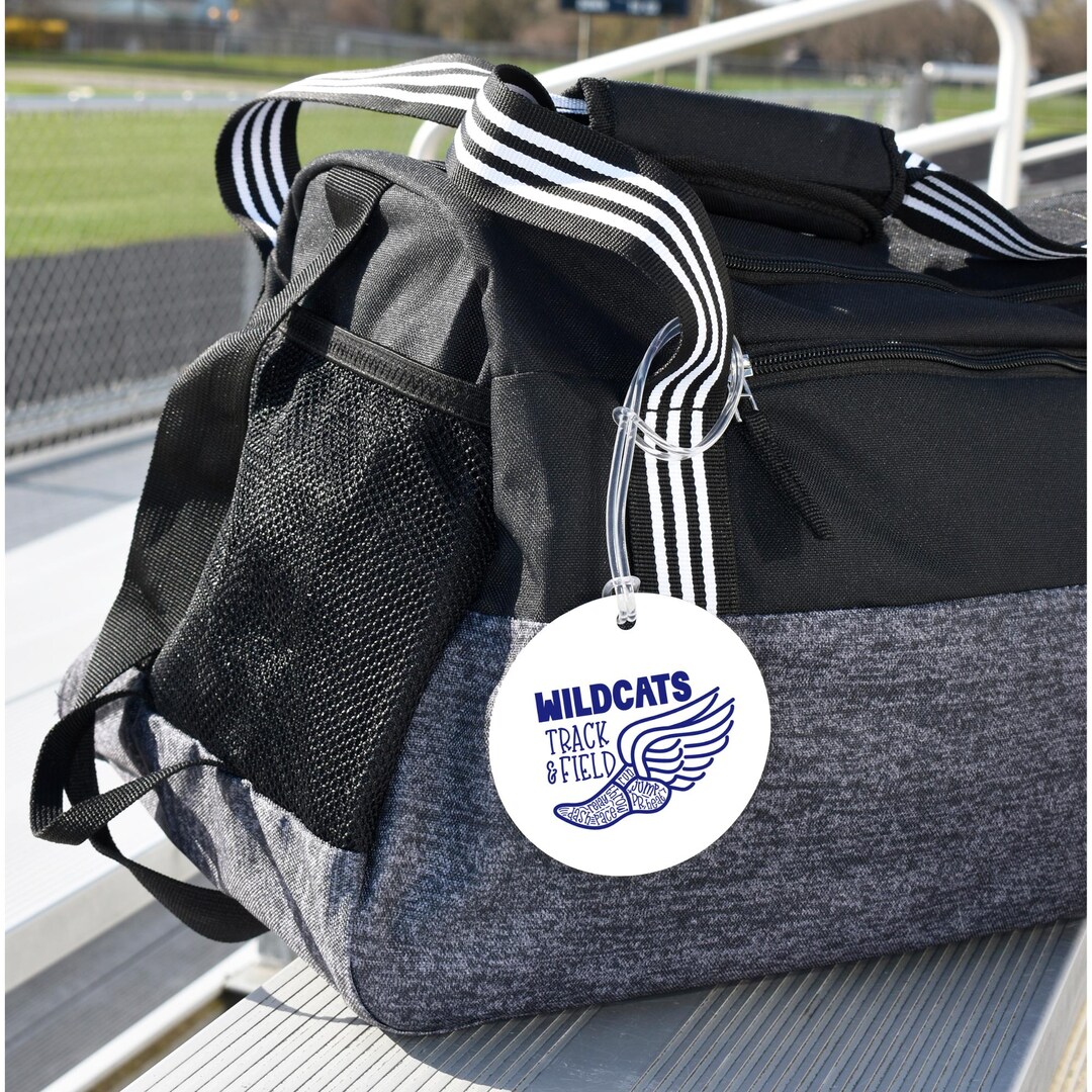 Personalized Track and Field Bag Tag - Custom Aluminum Luggage Tag ...