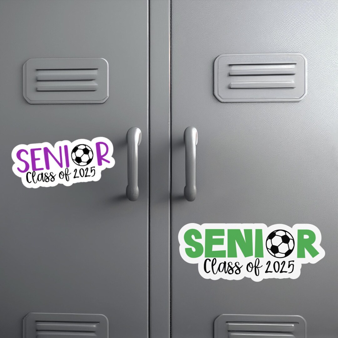 Senior Soccer Sticker or Magnet | Personalized Soccer Vinyl Sticker ...