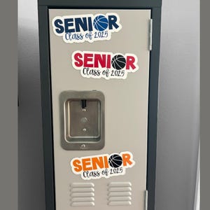 Senior Basketball Sticker or Magnet | Custom Name Sticker or Magnet for ...