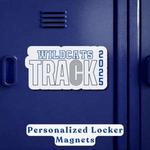 Personalized Track and Field Locker Magnet - Team Gift - Etsy