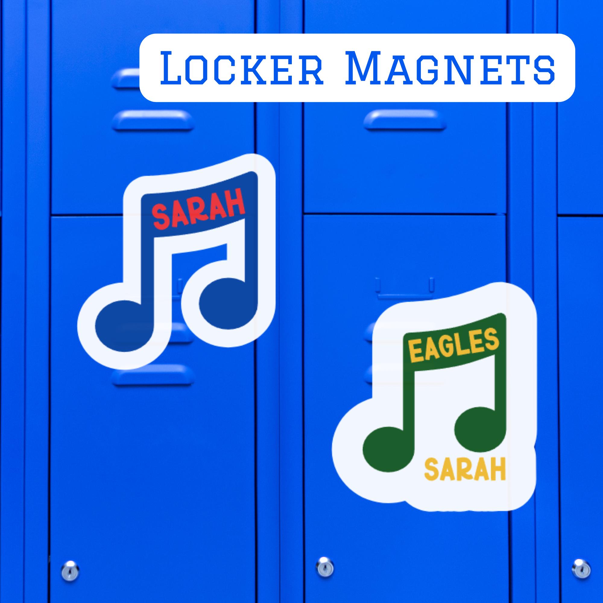 Personalized Band Locker Magnets | Marching Band Stickers | Band Spirit ...