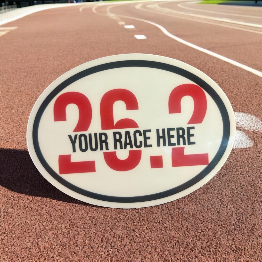 Custom Race 26.2 Magnet or Sticker – Marathon Finisher Gift – Add Your ...
