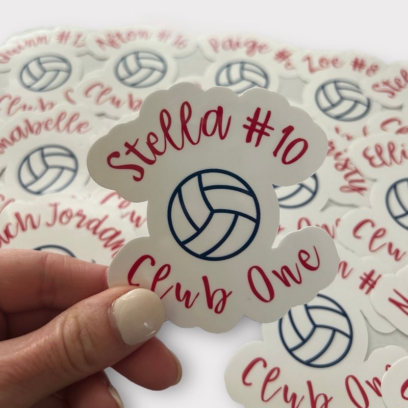 Volleyball Stickers - Etsy