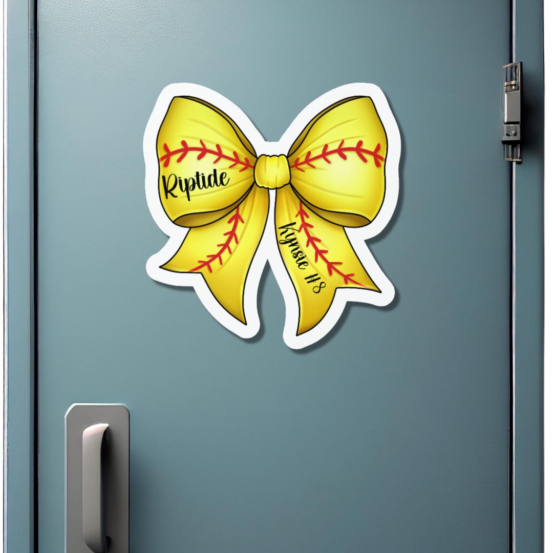 Personalized Softball Locker Magnet | Custom Softball Magnets | Team ...
