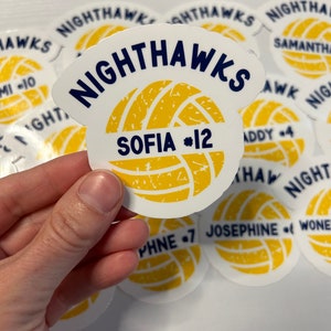 Personalized Volleyball Magnet for Locker Volleyball Magnet for Tumbler ...