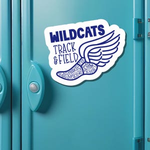 Track and Field Magnet for Lockers | Track Sticker for Water Bottle ...