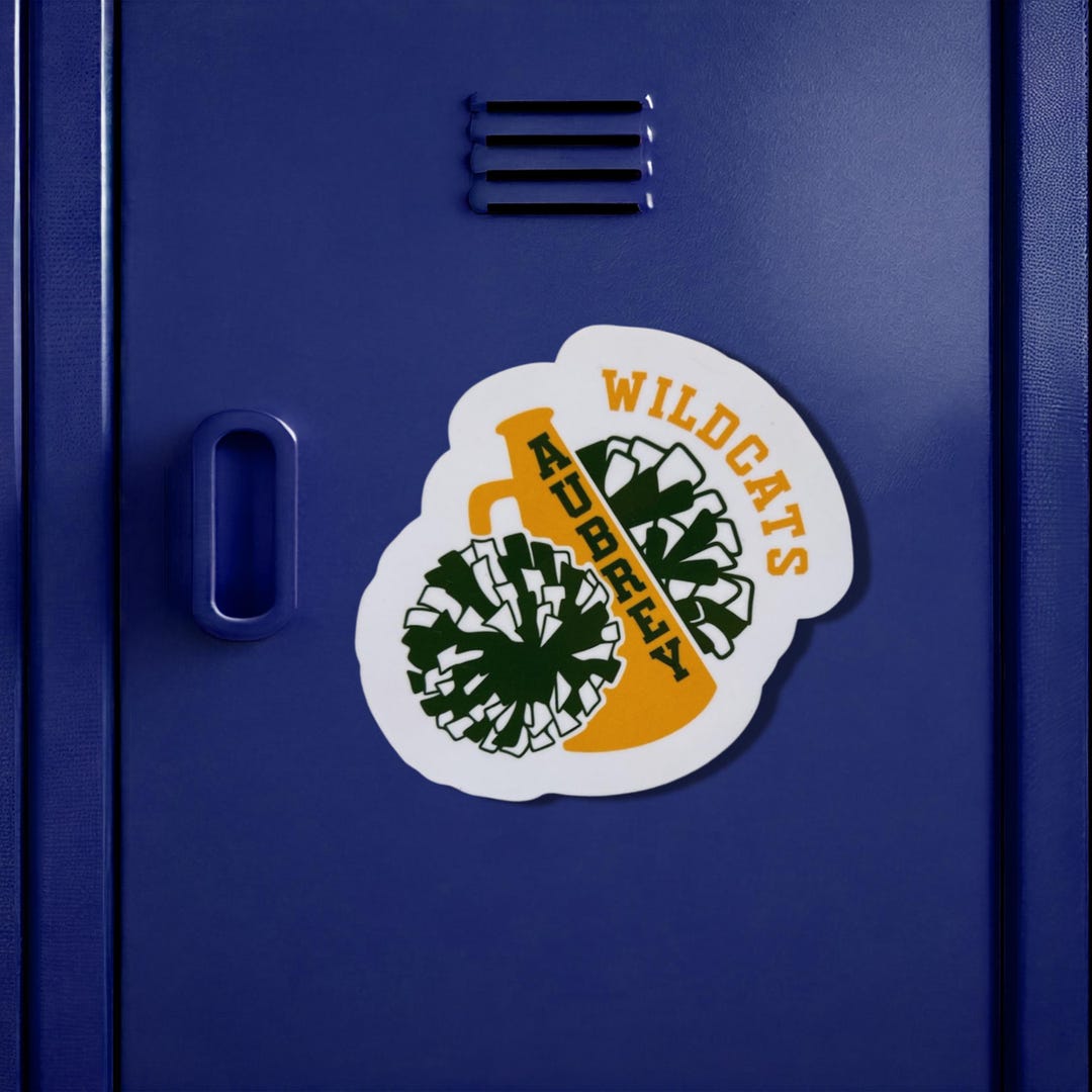Personalized Cheer Magnet or Sticker: Custom Team Name, Waterproof ...