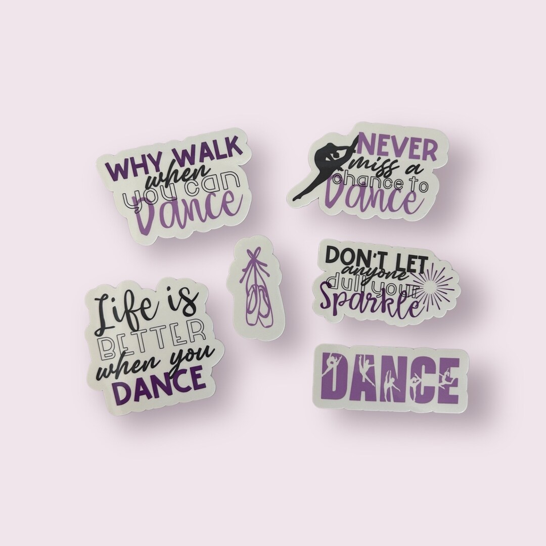 Dance Sticker Set Dance Water Bottle Sticker Gift for Dancer Stocking ...
