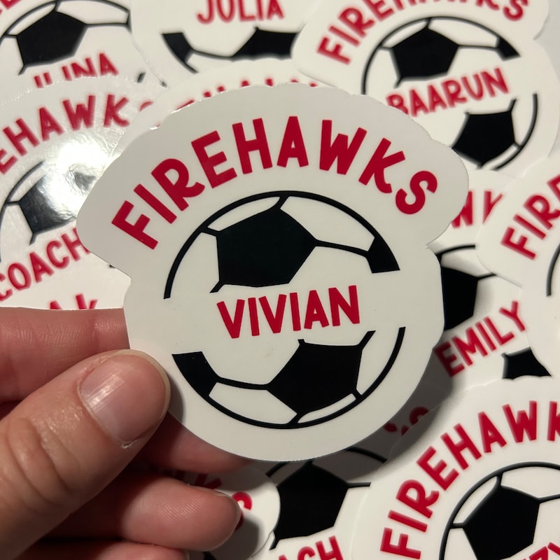 Custom Soccer Stickers - Etsy Canada