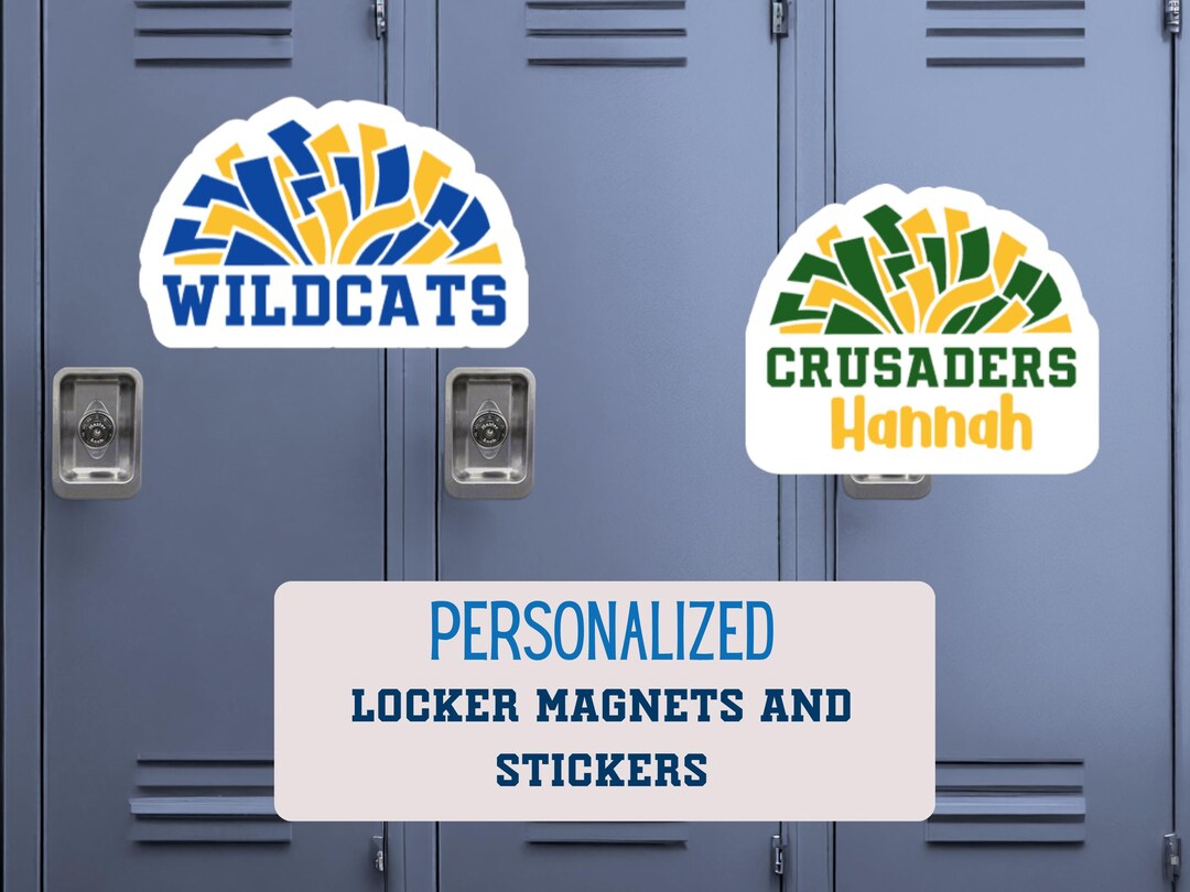 Personalized Cheer Magnet for Locker or Sticker | Cheer Magnet for ...