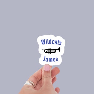 Personalized Marching Band Stickers Set of 10 Custom Marching Band Gift ...