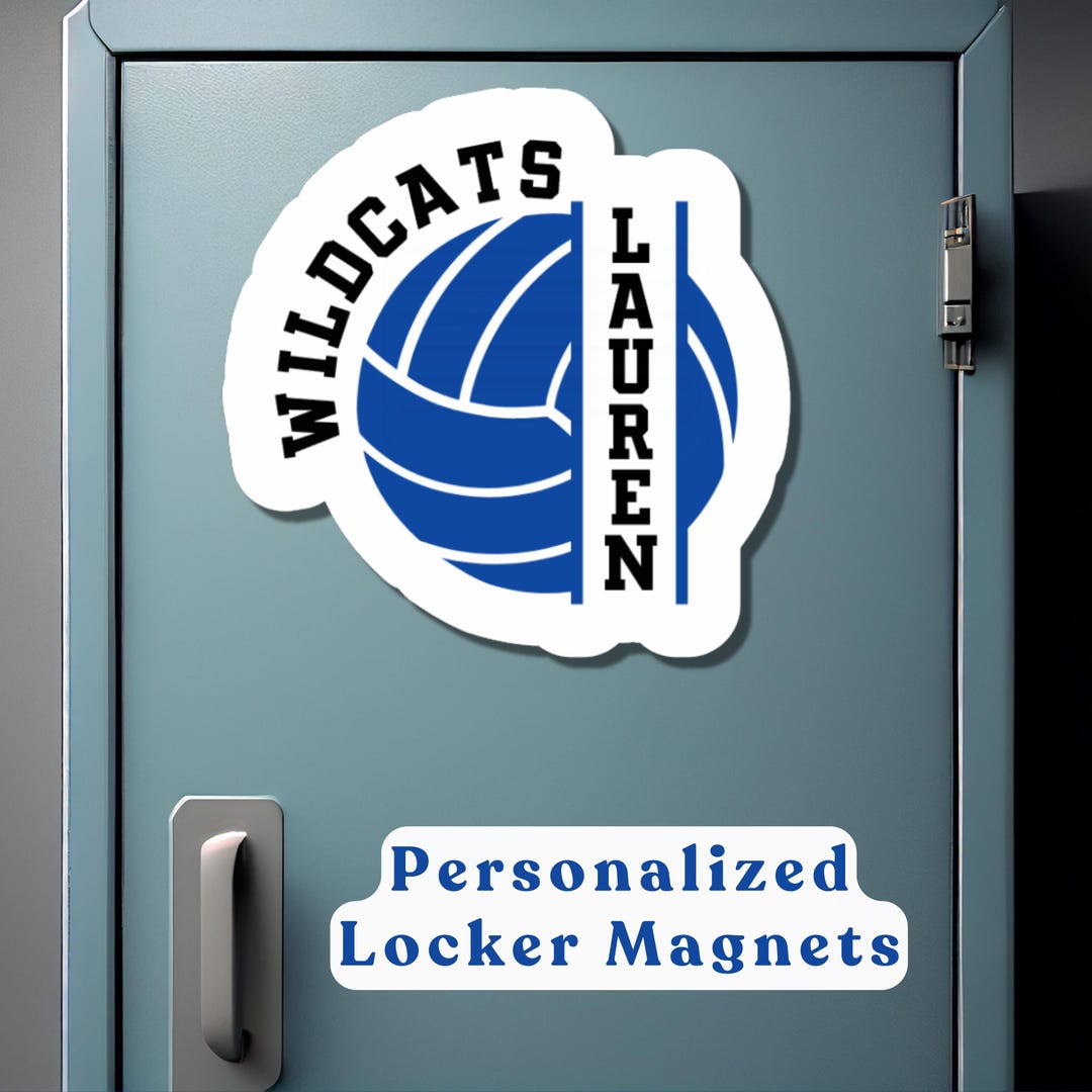 Custom Volleyball Name Magnet | Personalized Locker Magnet | Team ...