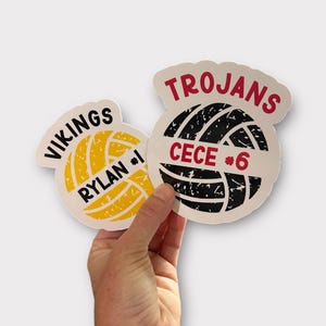 Personalized Volleyball Magnet for Locker Volleyball Magnet for Tumbler ...