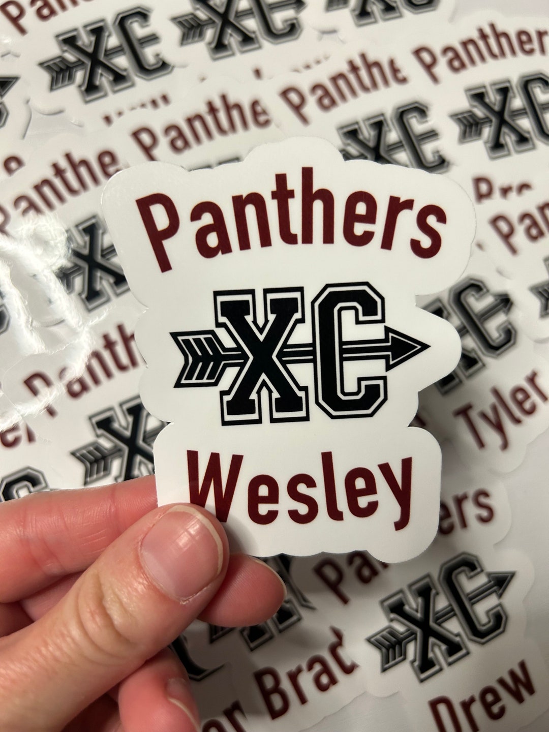XC Team Sticker Sets Set of 10 Stickers XC Running Stickers Cross ...