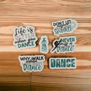 Dance Sticker Set | Dance Water Bottle Sticker | Gift for Dancer ...