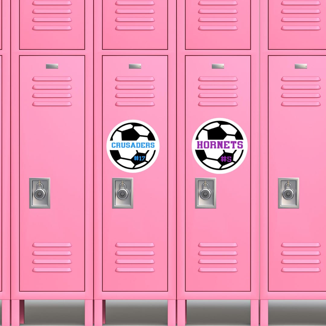 Custom Locker Magnet for Soccer Team | Personalized Sports Locker Decor ...