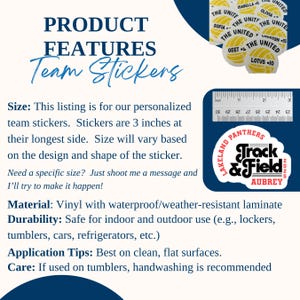 Personalized Soccer Sticker Sets of 10 | Soccer Team Name Sticker ...