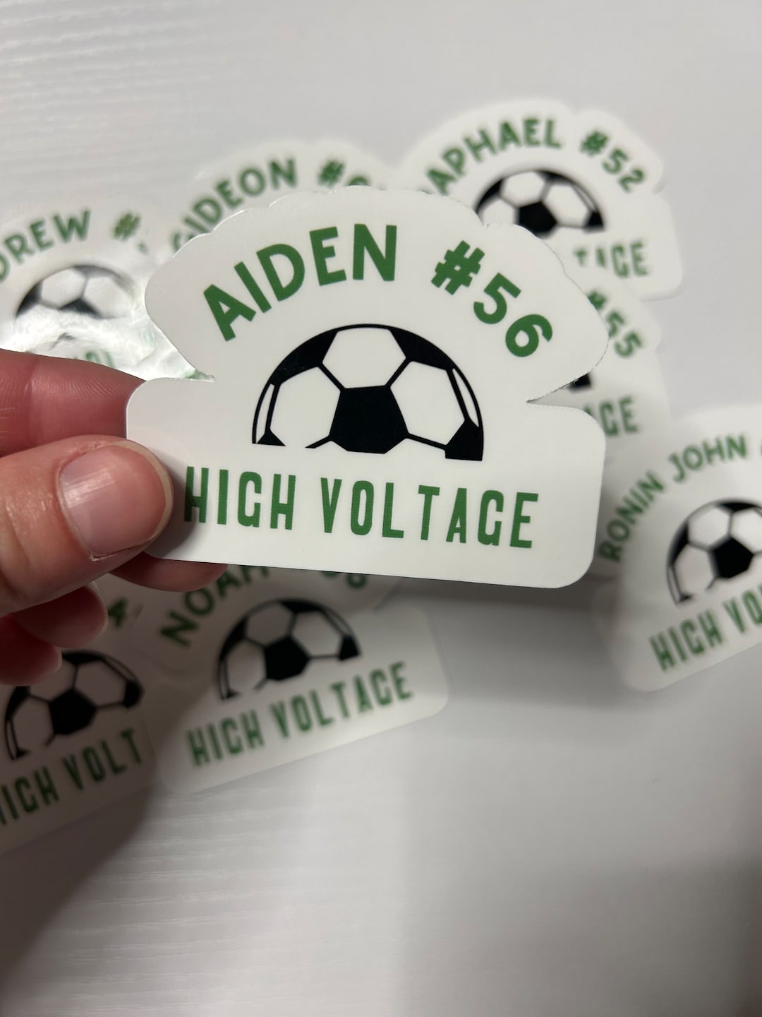 Personalized Soccer Sticker Sets of 10 | Soccer Team Name Sticker ...