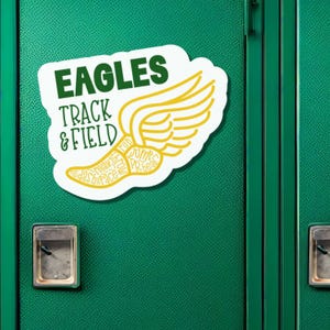 Track and Field Magnet for Lockers | Track Sticker for Water Bottle ...