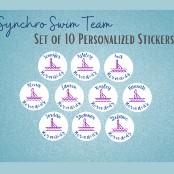 Synchronized Swimming Stickers - Etsy