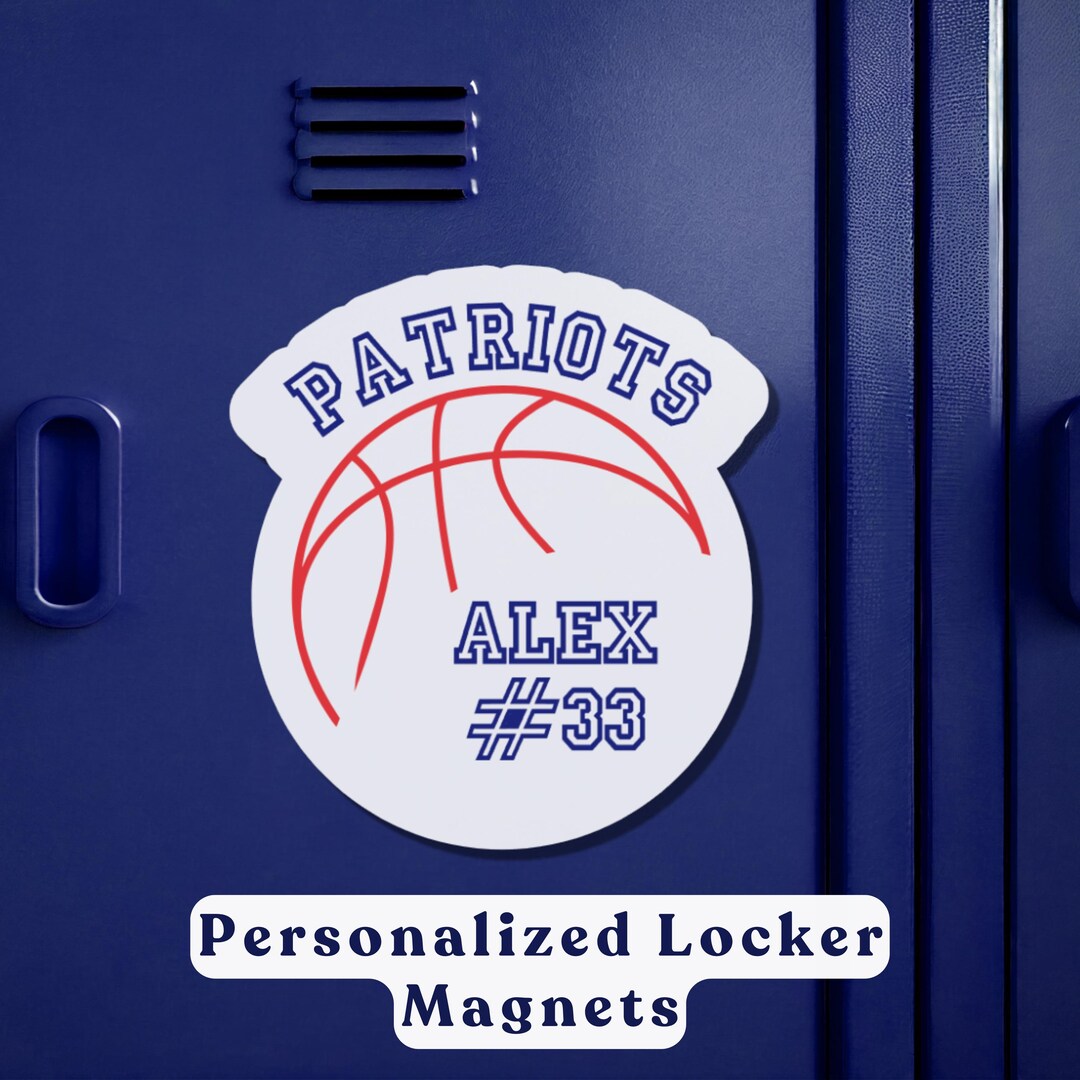 Personalized Basketball Locker Magnet or Sticker: Team Spirit Gift - Etsy