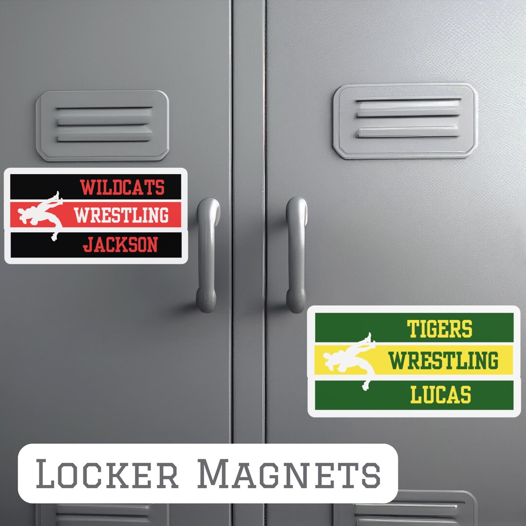 Wrestling Locker Magnets Team Spirit Magnets and Team Gifts Locker ...