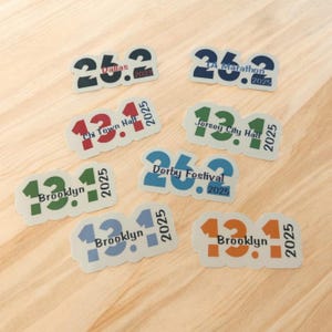 Custom Race Sticker or Magnet | Personalized Running Gift | Gift for ...