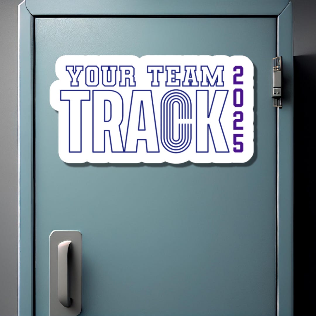 Personalized Track and Field Locker Magnet - Team Gift - Etsy