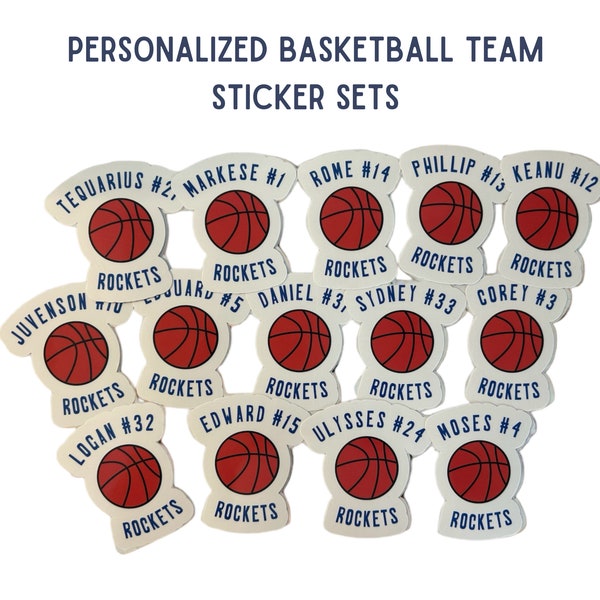Basketball Stickers - Etsy