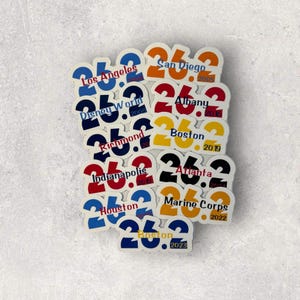 Custom Race Sticker or Magnet | Personalized Running Gift | Gift for ...