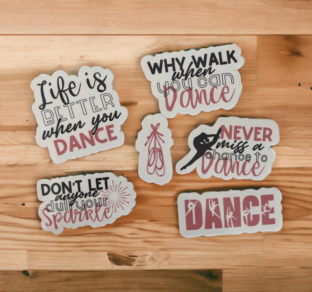 Dance Sticker Set | Dance Water Bottle Sticker | Gift for Dancer ...