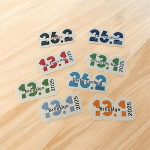 Personalized Race Stickers | Custom Marathon Stickers | Personalized 5k ...