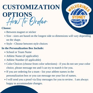 Custom Volleyball Name Magnet: Personalized Team Locker Decor - Etsy