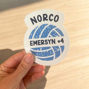 Personalized Volleyball Magnet for Locker or Sticker | Volleyball Team ...
