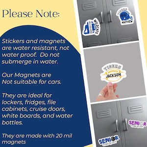 Personalized Volleyball Magnet for Locker | Volleyball Team Stickers ...