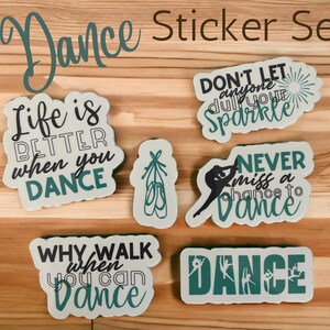 Dance Sticker Set | Dance Water Bottle Sticker | Gift for Dancer ...