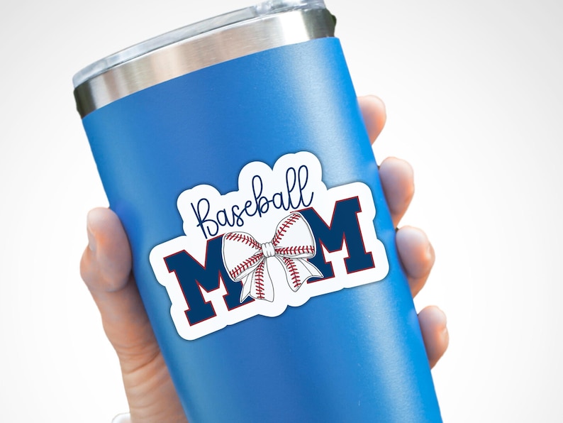 Baseball Mom Sticker or Magnet | Waterproof Matte Vinyl Sticker or ...