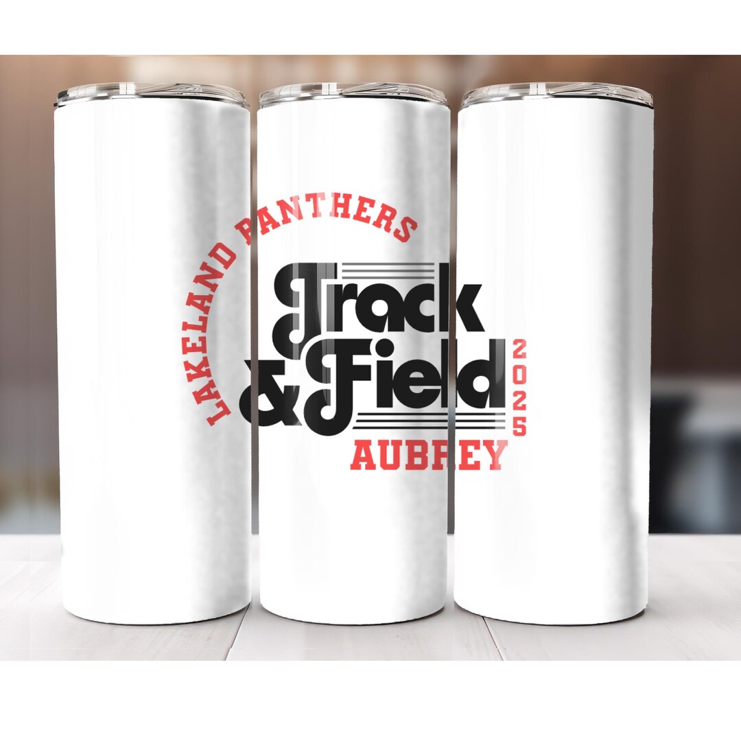 Personalized Track and Field Tumbler - Custom Runner Gift, Athlete ...