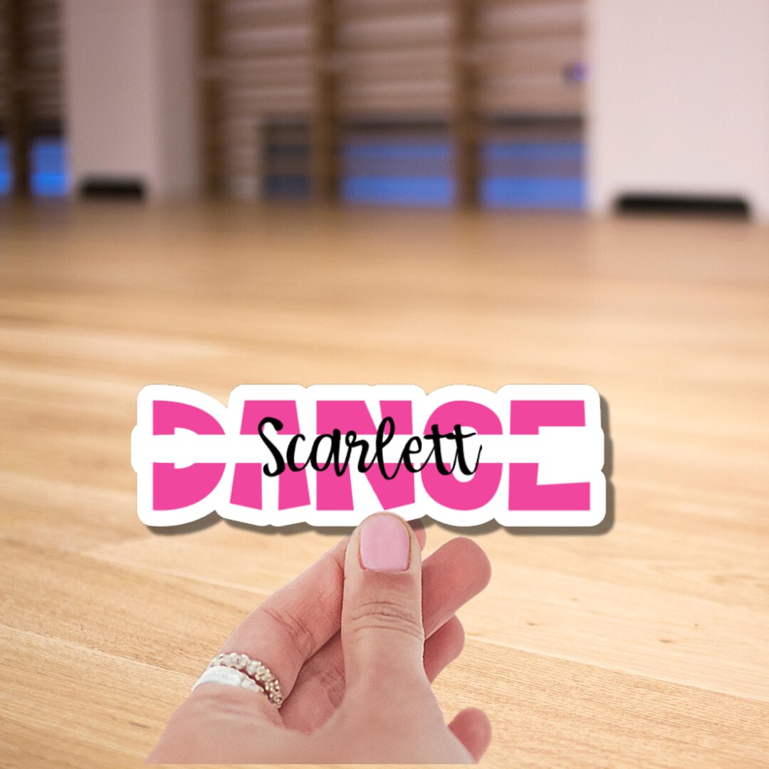 Personalized Dance Name Sticker | Custom Dancer Decal | Ballet & Dance ...