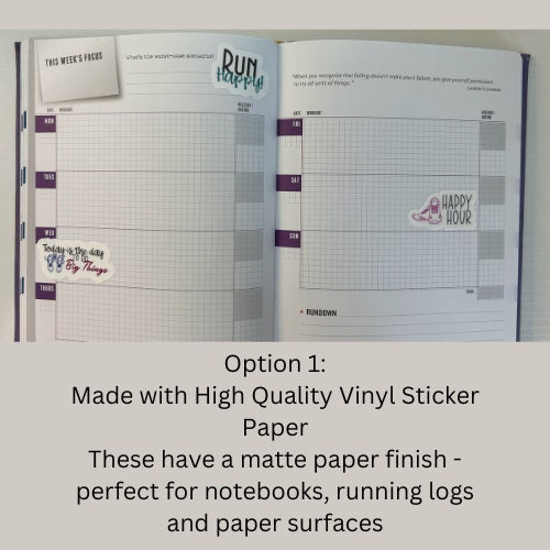 Running Log Motivation Stickers Running Sticker for Journal - Etsy