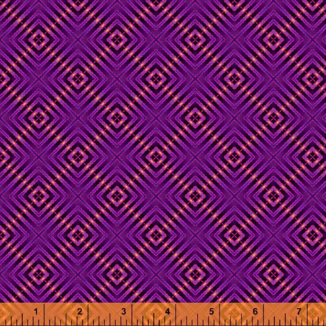 Talisman Purple Diamonds W/gold Metallic, Katia Hoffman for Windham ...