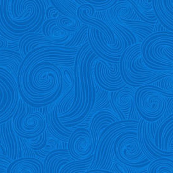 Blue Swirl Fabric - Etsy