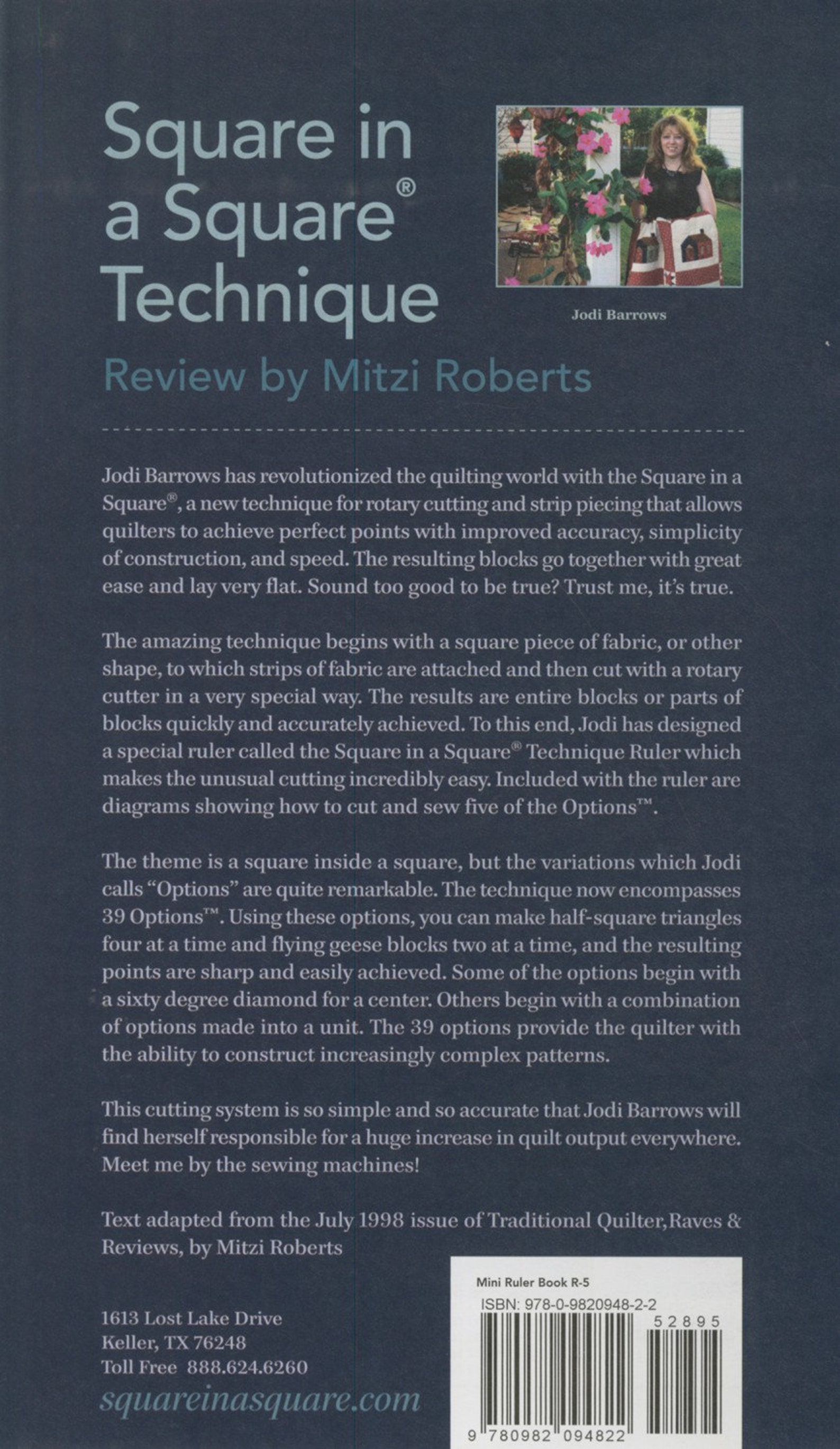 Square in a Square Technique Ruler W/instructions by Jodi Barrows ...
