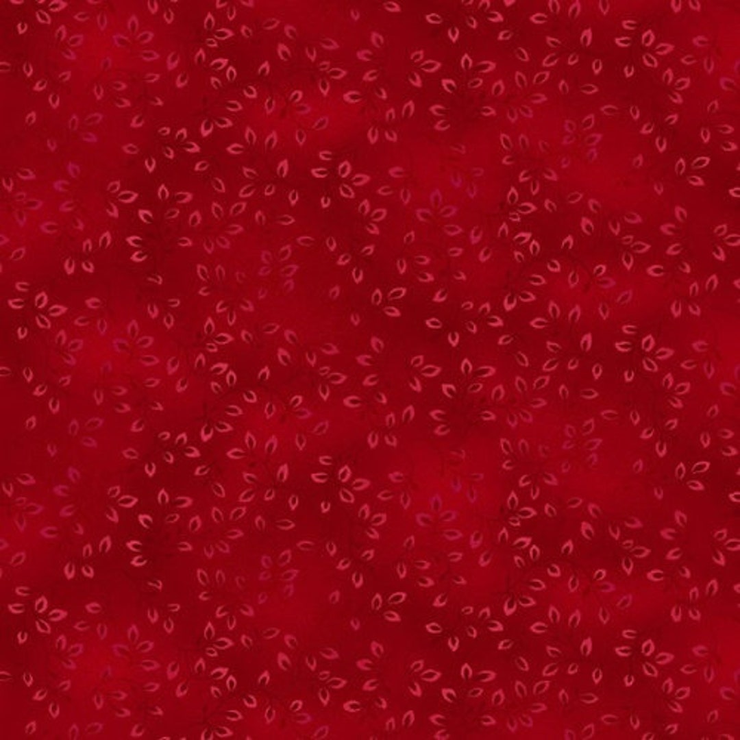 Red Vine Leaf Cotton Fabric, Folio Basics by Henry Glass, 7755-88 - Etsy